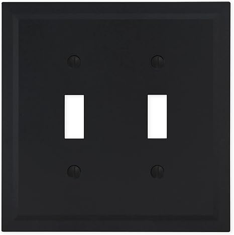 Questech Light Switch Cover, Double Toggle Wall Plate for Electrical ...