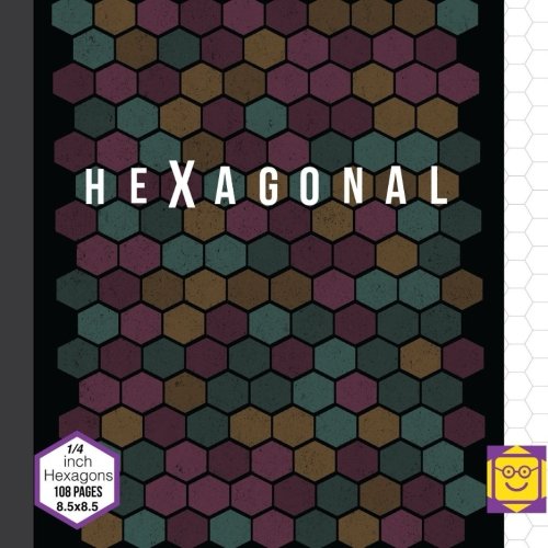 Hexagonal Graph Quarter Inch Hexagons: 108 Pages Graph Paper Hexagon ...
