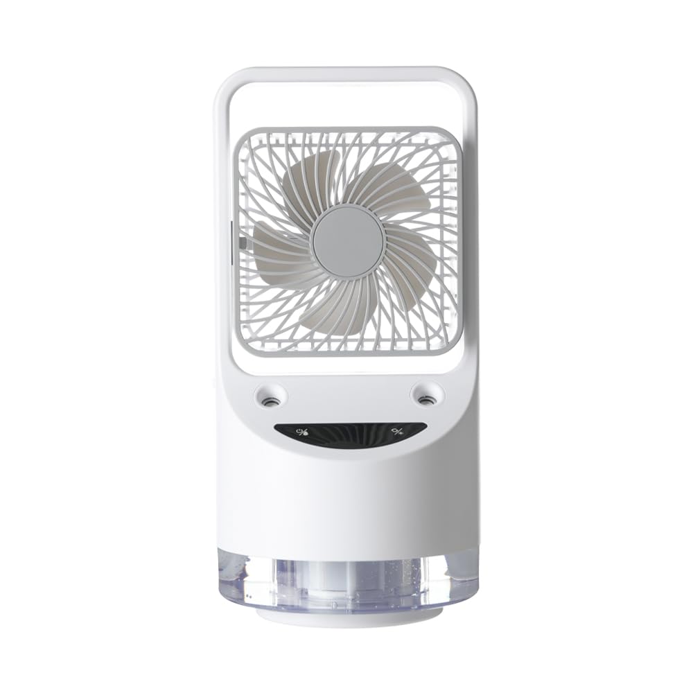 Desk Spray Fan, Cooling Mist Fan with 3 Speeds and 120° Oscillation for ...