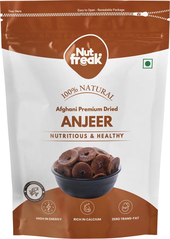 NUT FREAK Afghani Premium Dried Anjeer 200 gm | Nutritious & Healthy ...