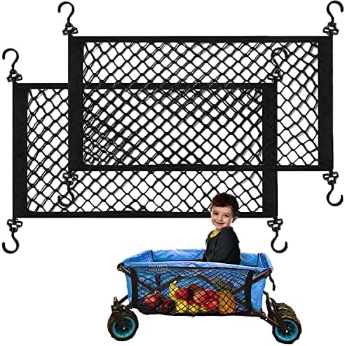 Amazon.com: 2 Pcs Cargo Net for Heavy Duty Stroller Wagon,Stretchable ...