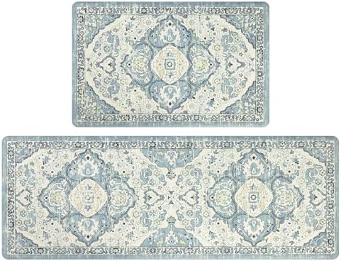 Amazon.com: FRESHMINT Anti Fatigue Kitchen Mats Set 2 PCS, Waterproof ...