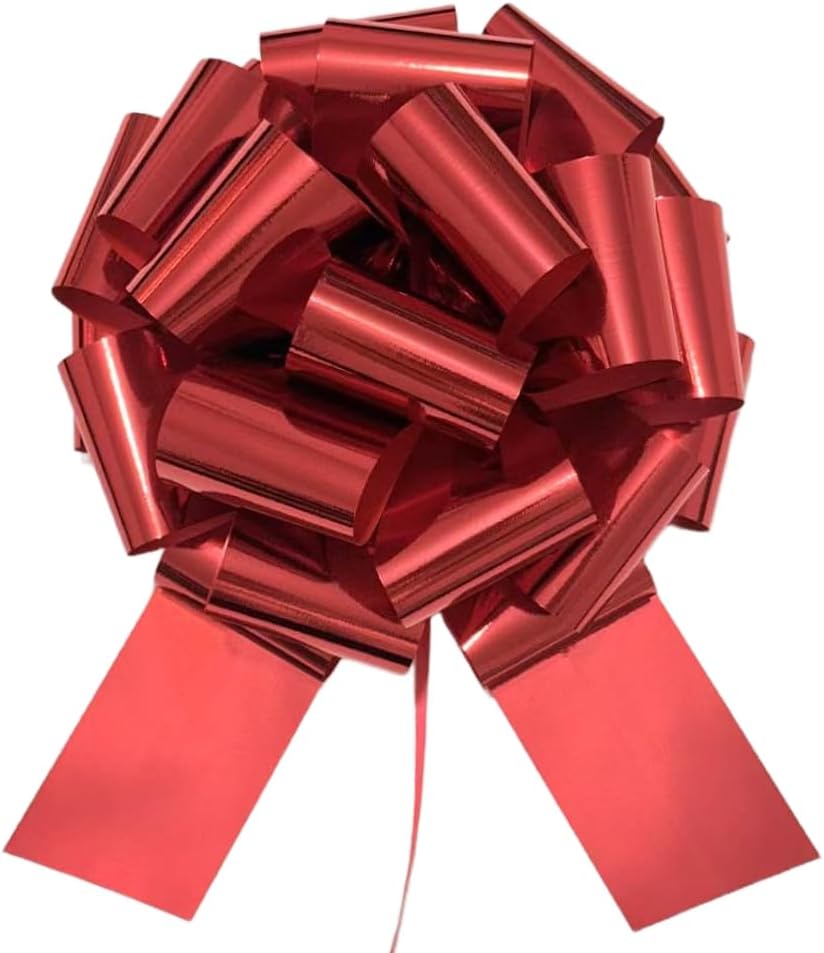 Amazon.com: HSXJJ 9 Inch Large red Gift Bow,5pcs Large Pull Bow Gift ...