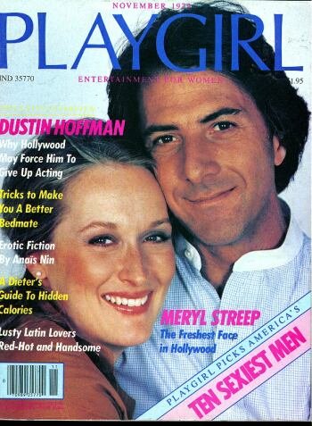PLAYGIRL magazine November 1979 with Dustin Hoffman and Meryl Streep on ...