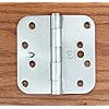 Security Door Hinges - Satin Nickel - 4 Inch with 5/8 Radius - Security ...