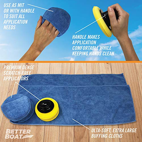 Microfiber Wax Applicator Pads, Soft Foam Hand Polish Sponges and Cloth ...