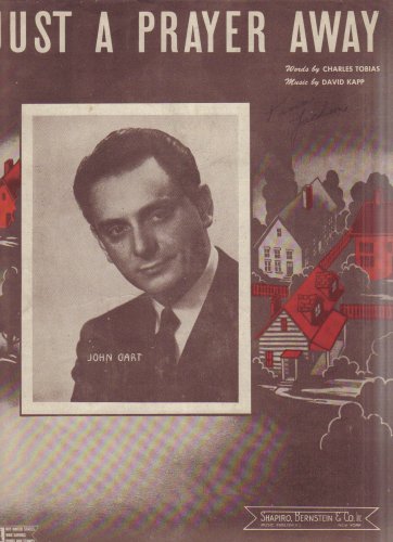 Just A Prayer Away: JUST A PRAYER AWAY JOHN GART SHEET MUSIC FRAME ME ...