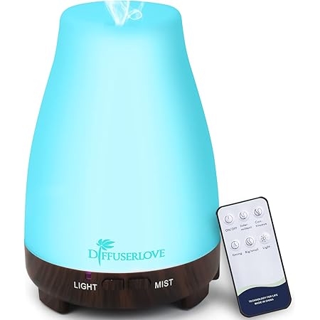 Amazon.com: Diffuserlove Essential Oil Diffusers 200ML Remote Control ...