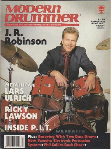 Modern Drummer Magazine (June 1987) (J.R. Robinson - Metallica's Lars ...