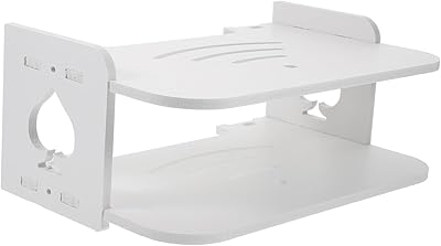 Amazon.com: Generic Router Hanging Shelf, Double Layer TV Box Floating ...