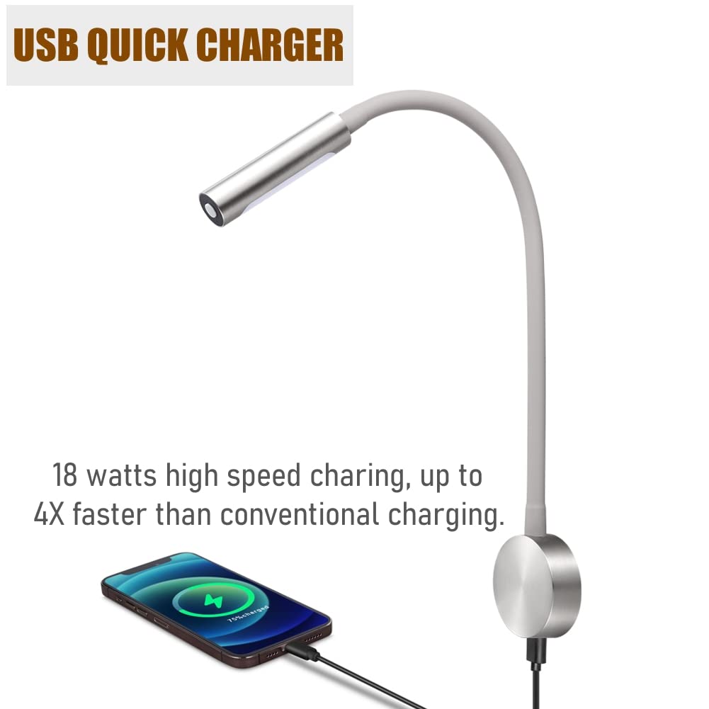 Snapklik.com : Acegoo RV LED Reading Light 12V Flexible Gooseneck Wall ...