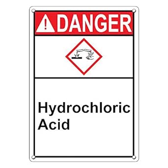 Amazon.com: Weatherproof Plastic Vertical ANSI and GHS Danger ...