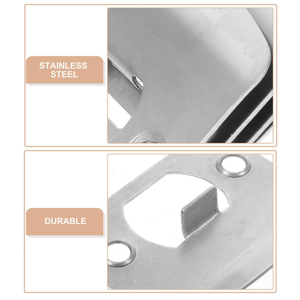 Latch Strike Plate 12 Pack Doo Stike Plate, Full Lip Ound Cone Deadbolt ...