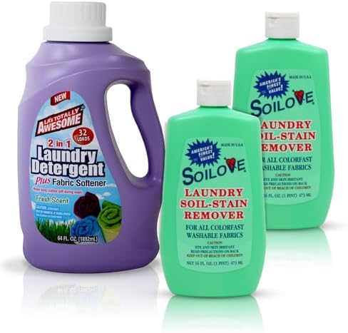 Amazon.com: SOILOVE Stain Remover 16oz (2 Pack) + LA's Totally Awesome ...