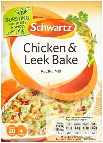 Schwartz Creamy Chicken & Leek Bake Recipe Mix 35g : Amazon.co.uk: Grocery