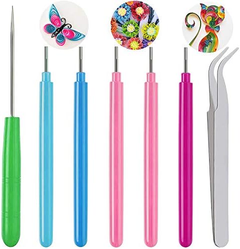 Paper Quilling Tools Set, ARPDJK 7Pcs Slotted Quilling Pens Tool Kit ...