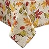 Amazon.com: Elrene Home Fashions Autumn Leaves Fall Printed Wrinkle ...