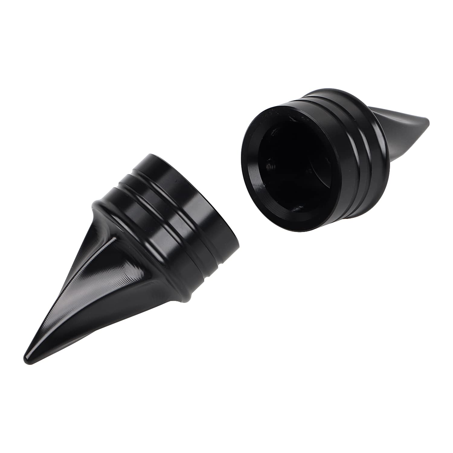 Twisted Spike Axle Caps SHMTOOL Front Axle Nut Covers For Harley ...