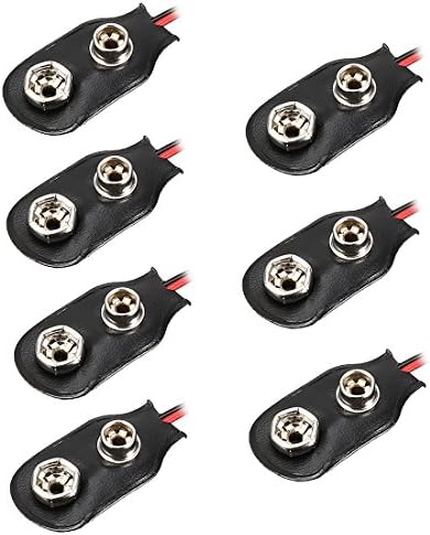 Amazon.com: uxcell 7pcs DC 9V Battery Clip I-Type Buckle Connector Faux ...