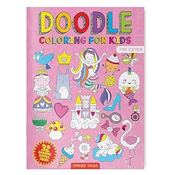 Doodle Coloring For Girls (Doodle Coloring Books) Paperback by Wonder ...