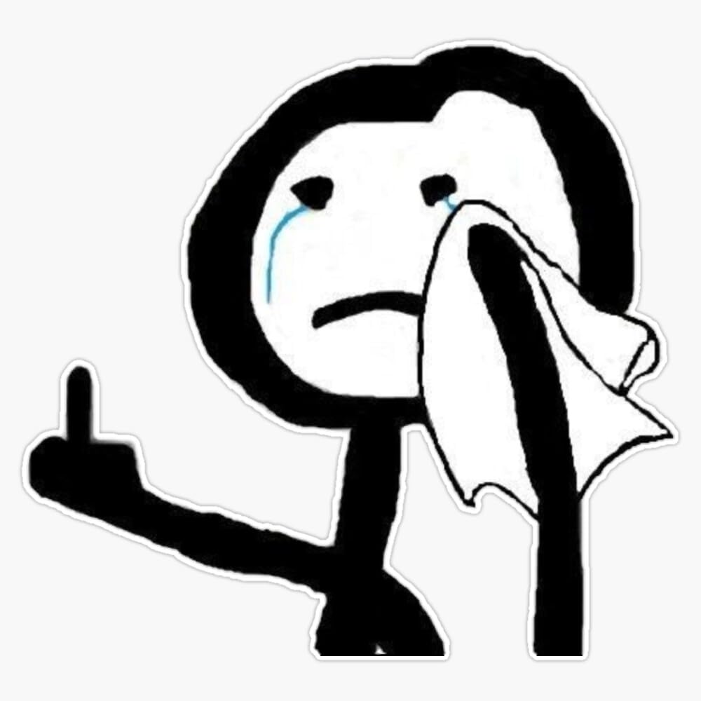 Amazon.com: Sad Stickman Sticker Vinyl Waterproof Sticker Decal Car ...