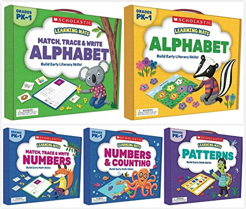 Learning Mats Kits Set for Grades PK-1 (5 Kits) - Match, Trace & Write ...