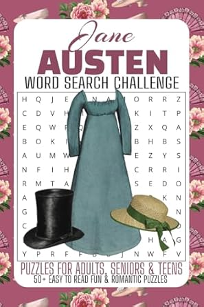 Jane Austen Word Search Puzzle Book: Word Searches with Easy-to-Read ...