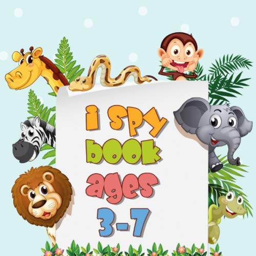 i spy book ages 3-7: i spy animals book | Size = 8.2 inch ×8.2 inch ...