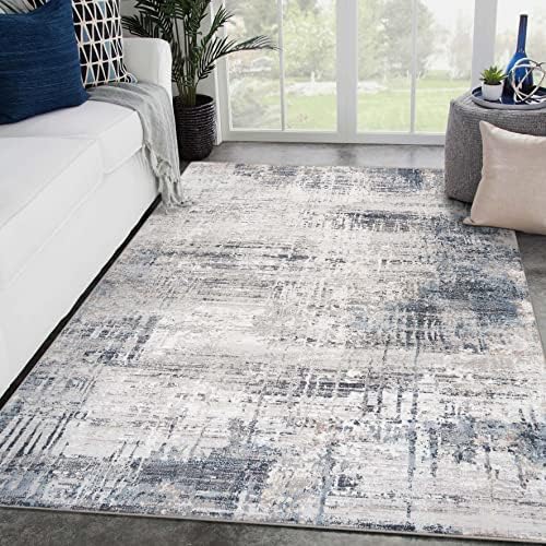 Amazon.com: LUXE WEAVERS Transitional Blue 5x7 Area Rug : Home & Kitchen