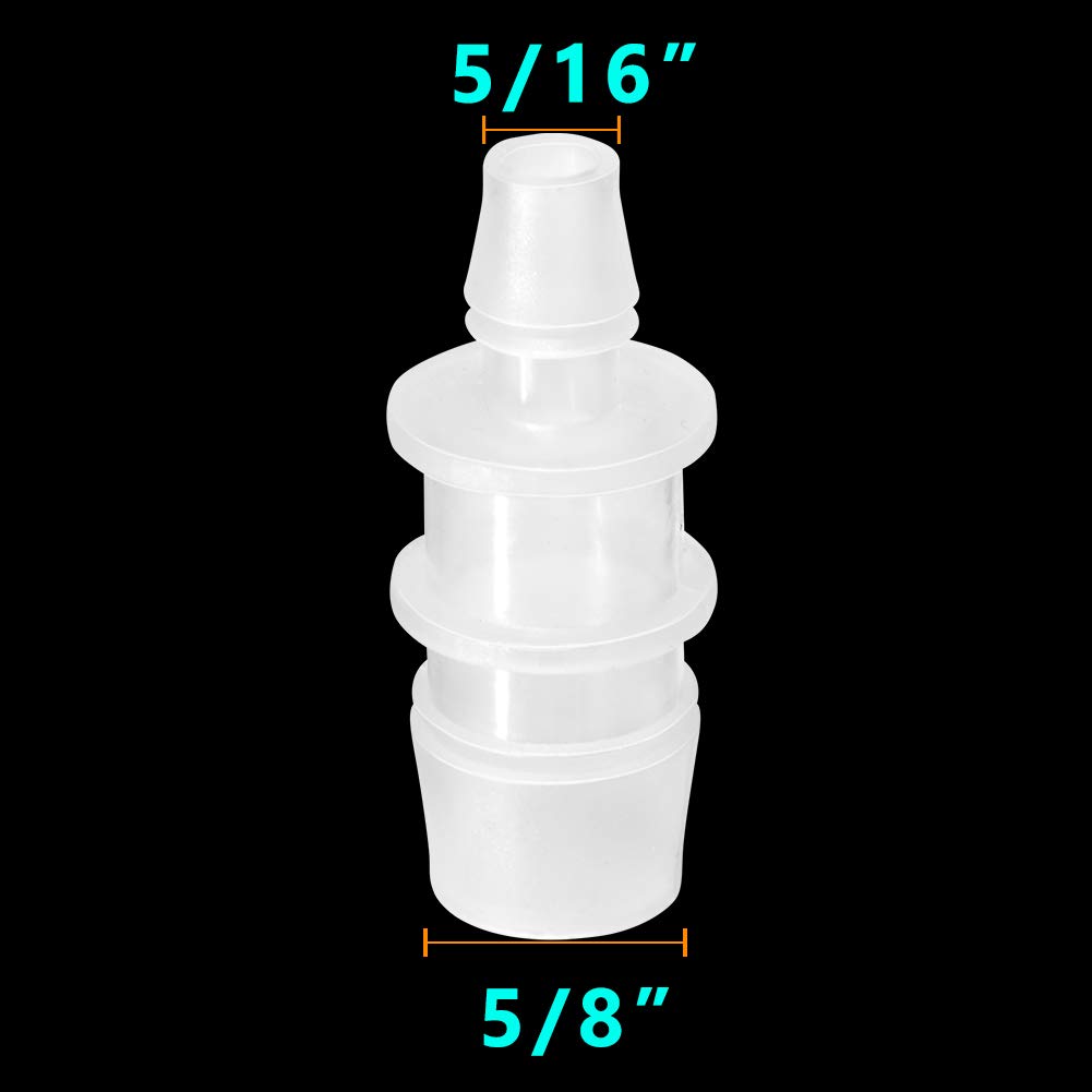 Snapklik.com : Feelers Plastic Hose Barb Reducer Fitting, 5/8" To 5/16 ...