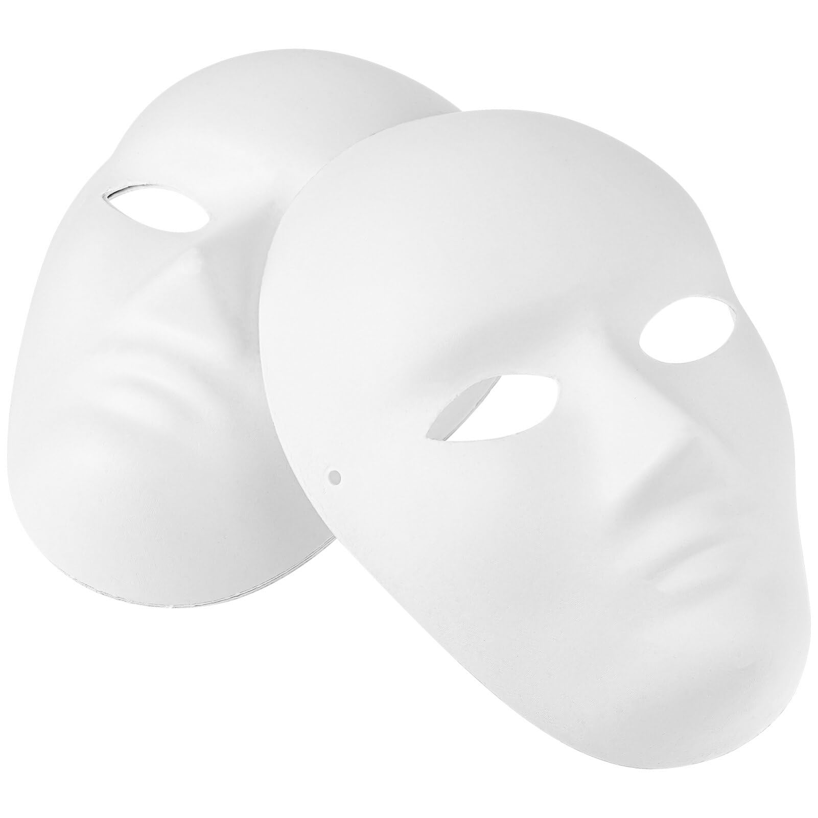 Amazon.com: Holibanna 4pcs Paper Mache Masks Diy Full Face Masks ...
