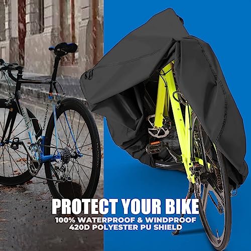 Snapklik.com : Bike Cover For 1 Or 2 Bikes Outdoor Storage Waterproof ...