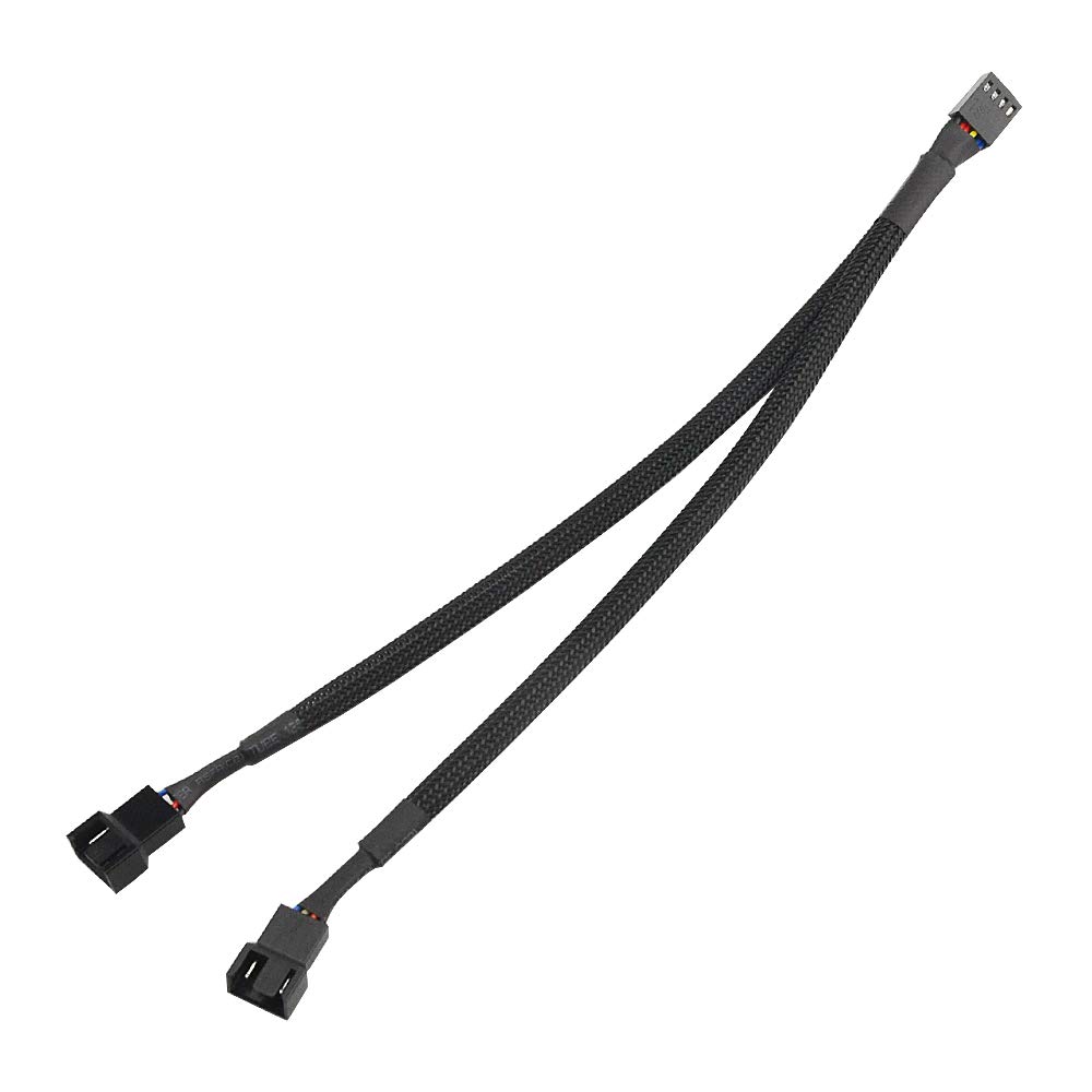 Snapklik.com : 10 PCS PC PWM Fan Splitter Cable 4 Pin Y Splitter 1 To 2 ...