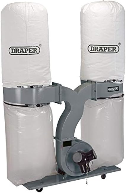 Draper 80947 2200 W 300 Litre Dust Extractor , White : Amazon.co.uk ...