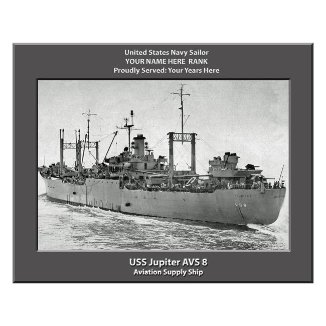 Amazon.com: USS Jupiter AVS-8 Personalized United States Navy Ship ...