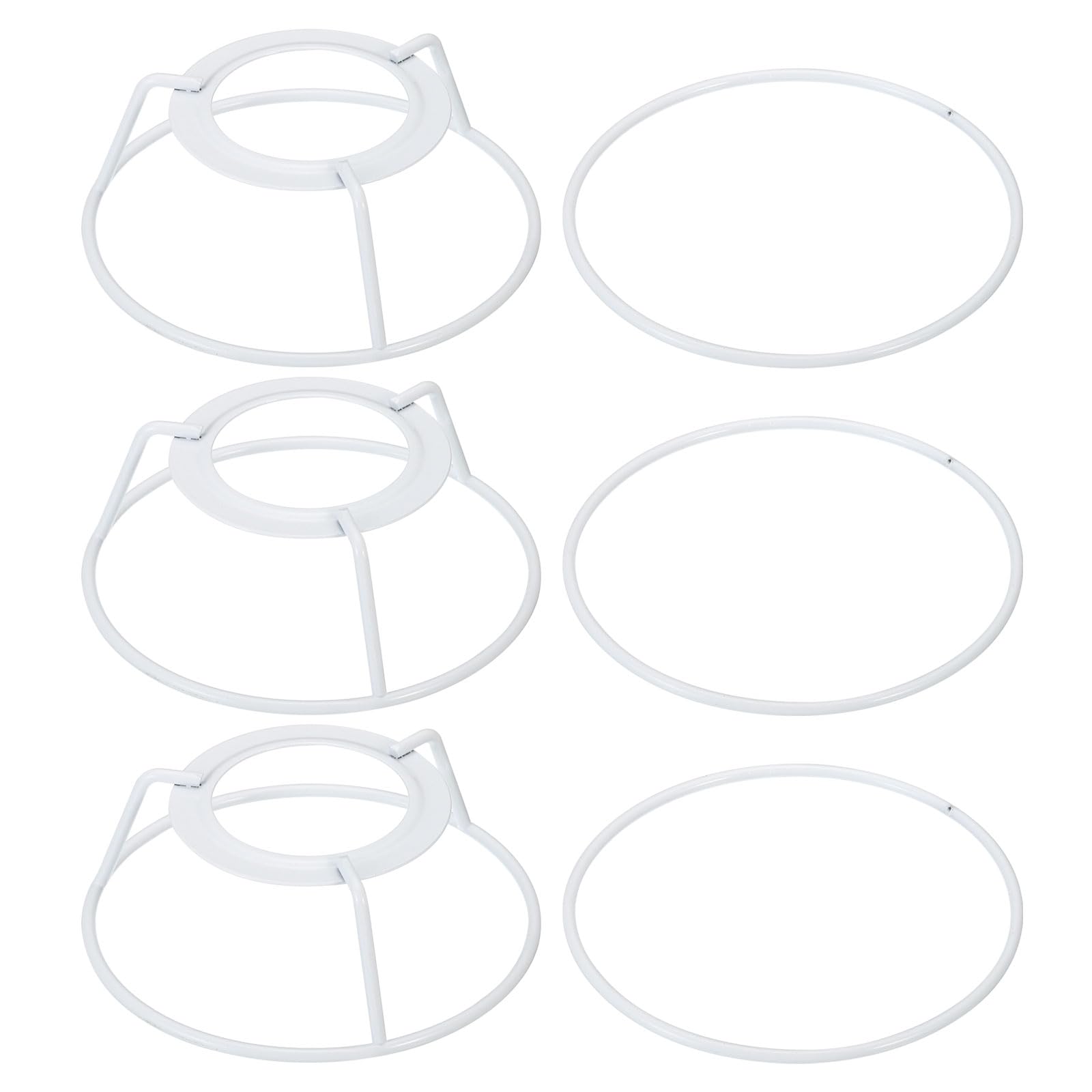 PATIKIL 4 Inch E26 E27 Lamp Shade Ring Frame with European Fitter, 3 ...
