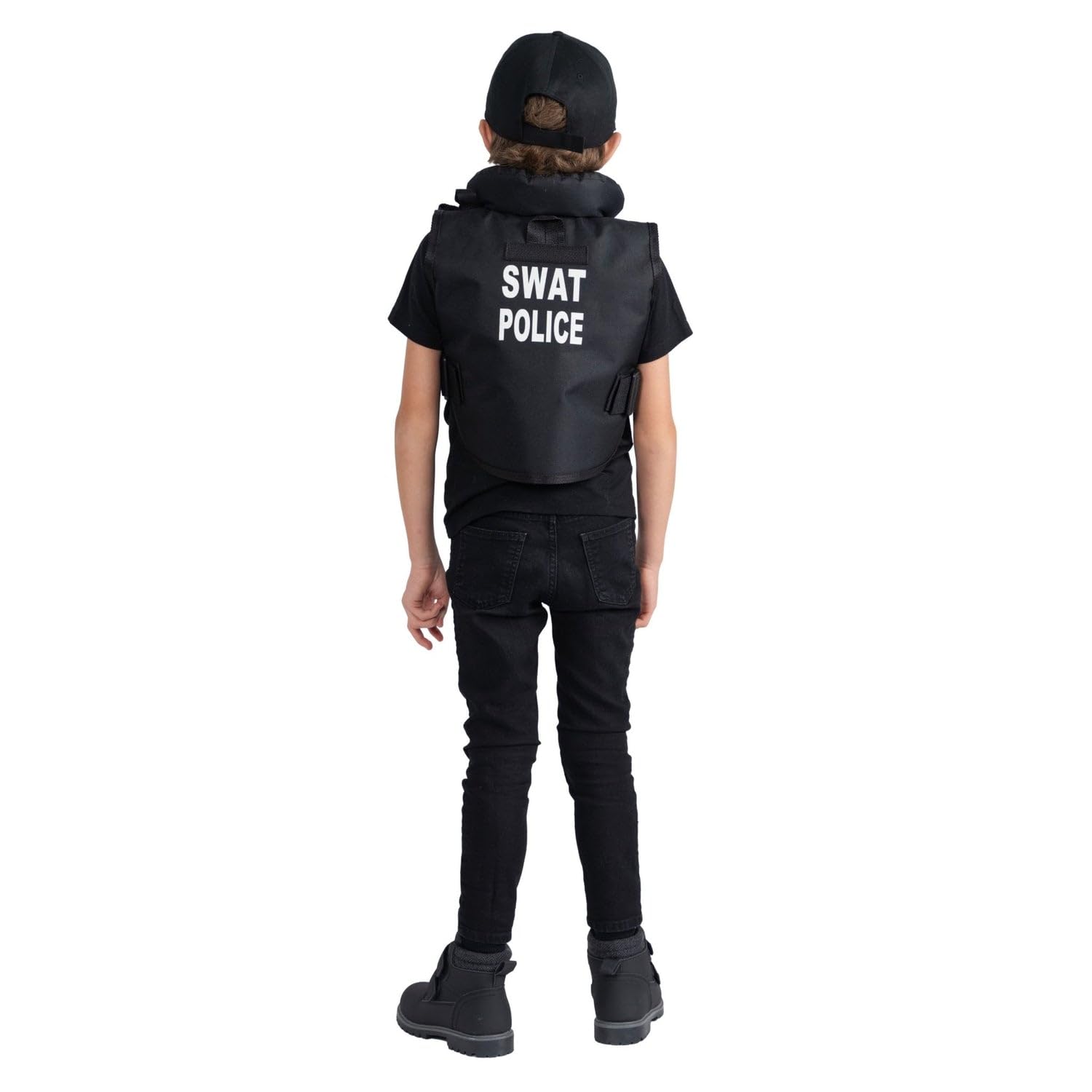 Dress Up America Swat Costume Kids – SWAT Vest and Cap Set – Role Play ...