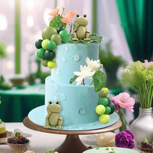 Snapklik.com : 25 PCS Frog Cake Topper Frog Cake Decorations Ball Cake ...