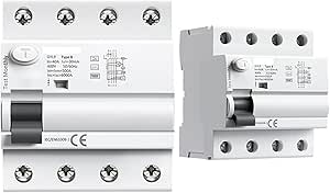 Amazon.com: XYBSDBTNR Circuit Breaker B Type Earth Leakage Circuit Breaker RCCB RCD 4p 40A 63A 3 ...