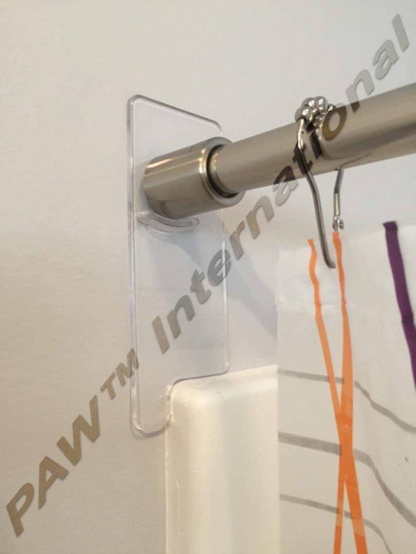 Amazon.com: PAW International Shower Wall Defender Shower Curtain Rod ...