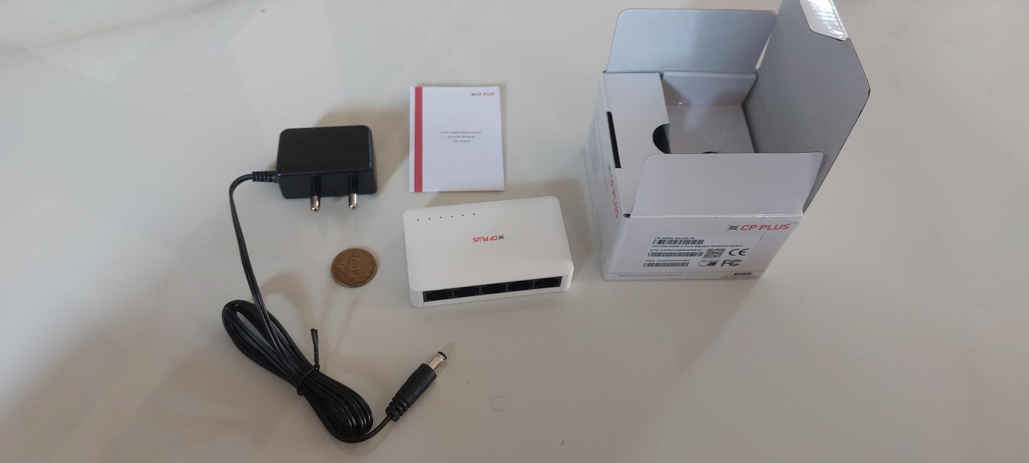 CP Plus 5-Port 10/100/1000Mbps Gigabit Switch | Reliable Switching ...