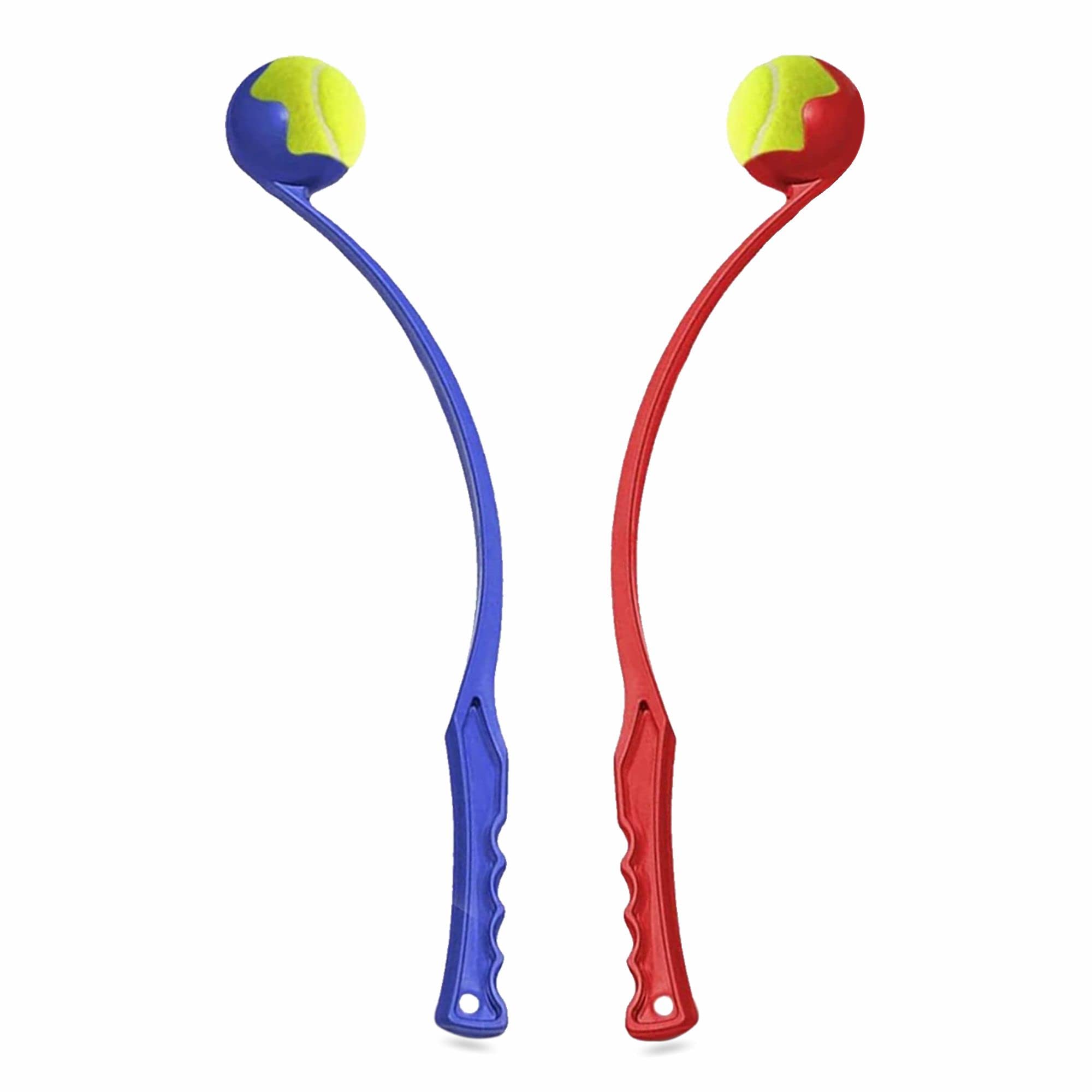 Dog Ball Launcher Hands Free Ball Thrower Dog Chase Fetch Game Tennis ...