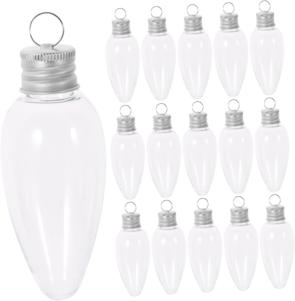 Amazon.com | 20pcs Small Light Bulb Candy Bottle Clear Light Bulbs ...