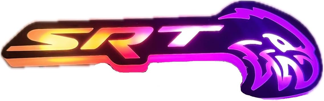 Amazon.com: SR.T Track-Hawk LED Front Grille Badge, RGBW Full Flow ...