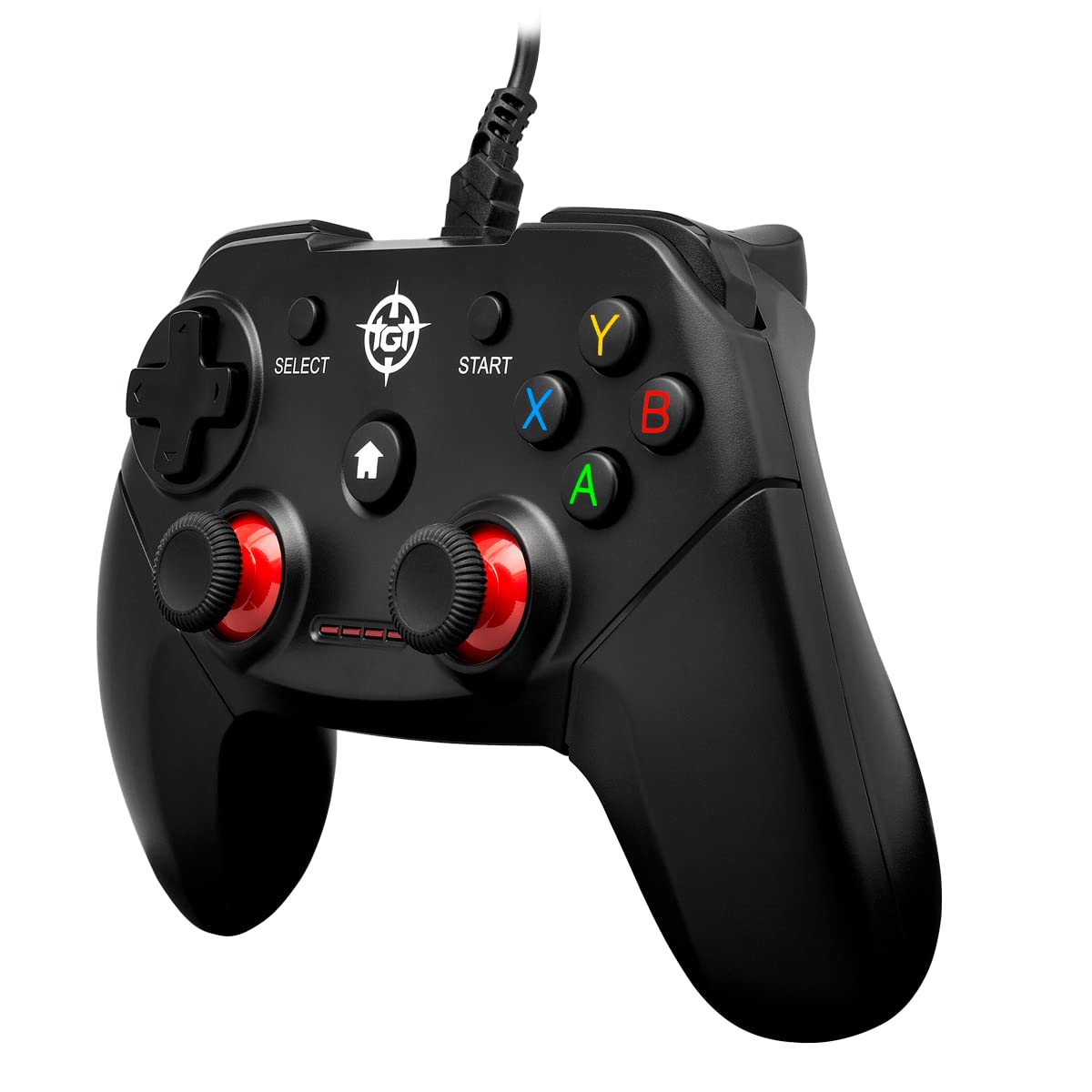 Controle Gamer com fio, Joystick, USB, Dualshock, TGT AC130 Controle ...