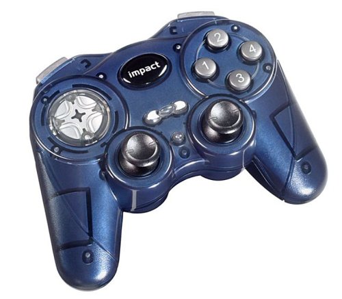 PC - Game Pad Impact Colour Rumble Pad blau : Amazon.de: Games