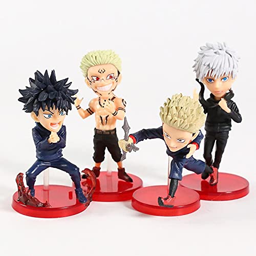 Buy QWYU 4pcs/set Jujutsu Kaisen Anime Figrue Wcf Gojo Satoru Ryomen ...