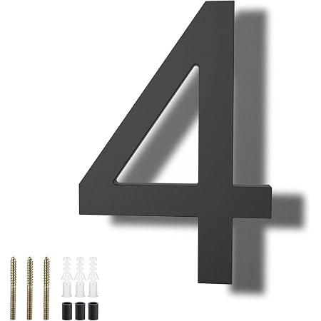 Amazon.com: DEWEL 8 inch Floating Large House Numbers for Outside ...