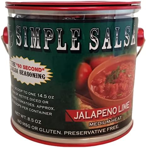 Amazon.com: Simple Salsa - Jalapeno Lime, Medium Heat, 60 Second Salsa ...