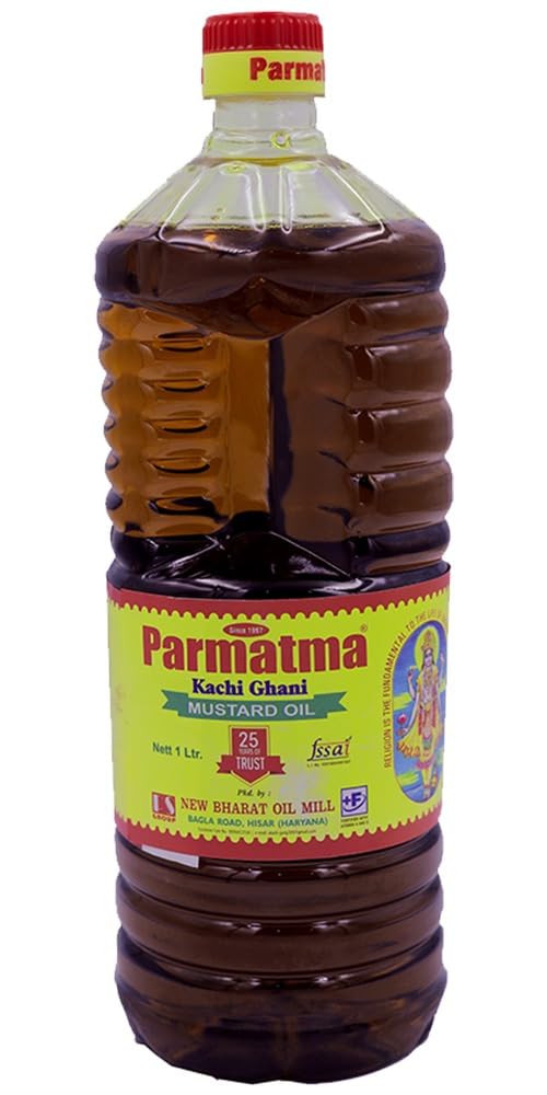 Parmatma | Kachi Ghani Pure Mustard Oil - 1 Litre | Rai | Sarso ka tel ...